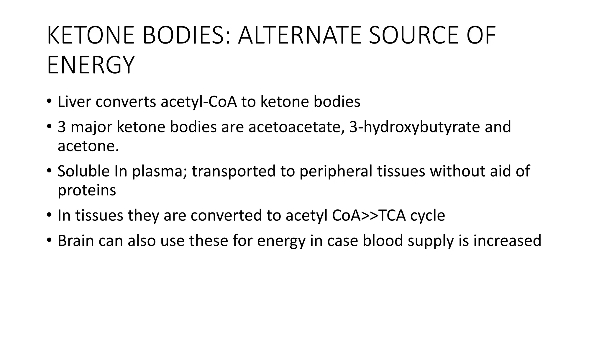 Fatty acid, ketone body, tag metabolism | PPTX