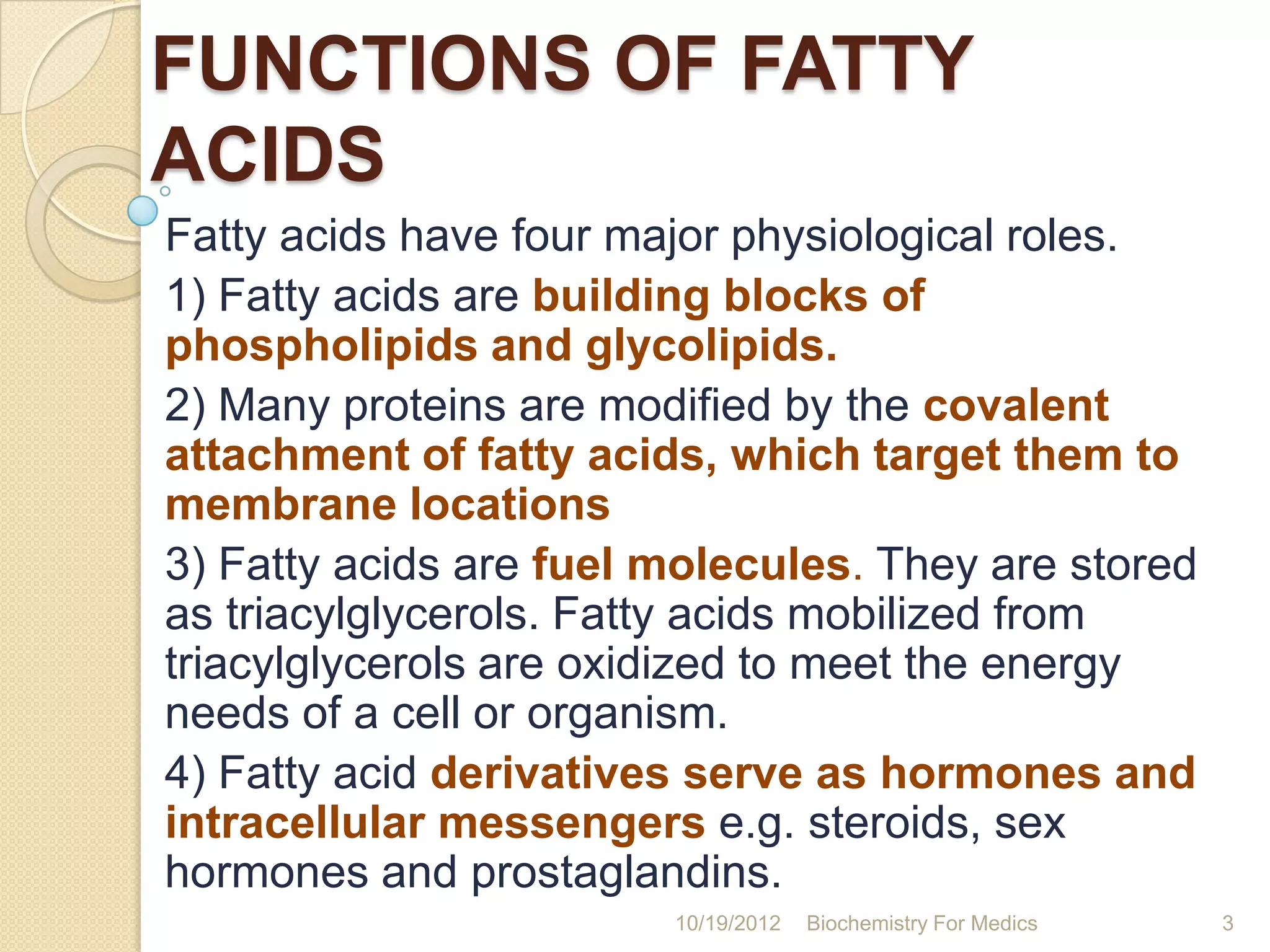 Fatty acid oxidation | PPTX