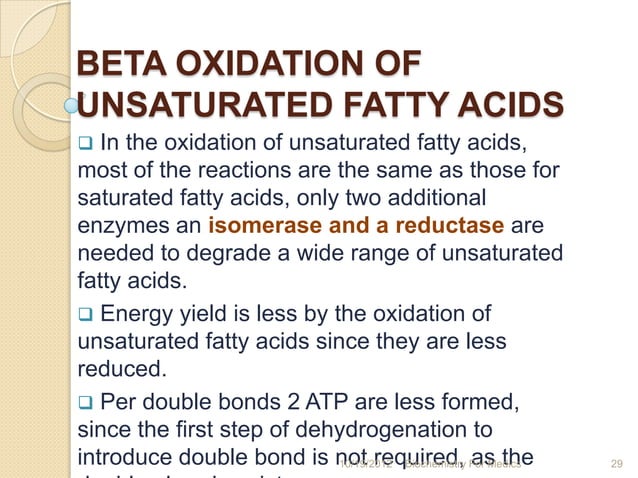 Fatty acid oxidation | PPTX | Chemistry | Science