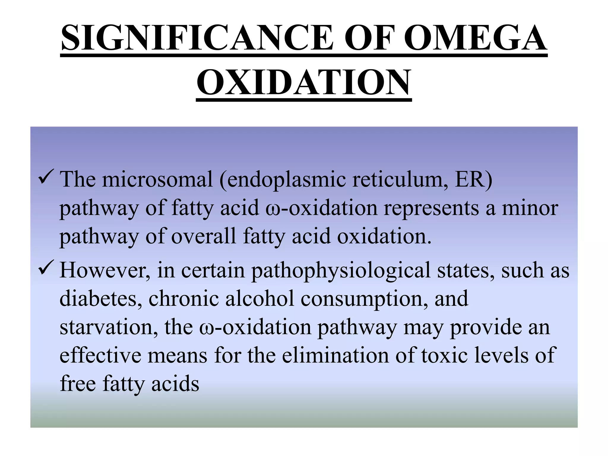 FATTY ACID OXIDATION | PPTX