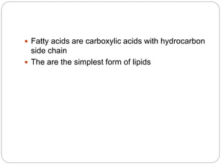 Fatty acids | PPTX