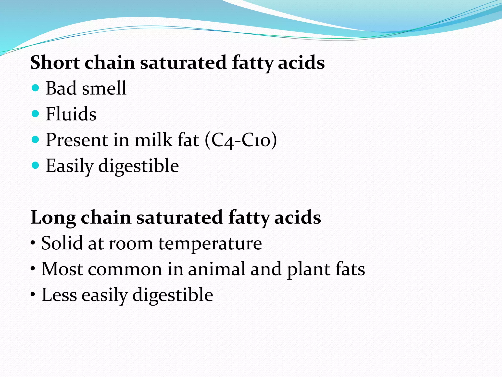 Fatty acids | PPTX
