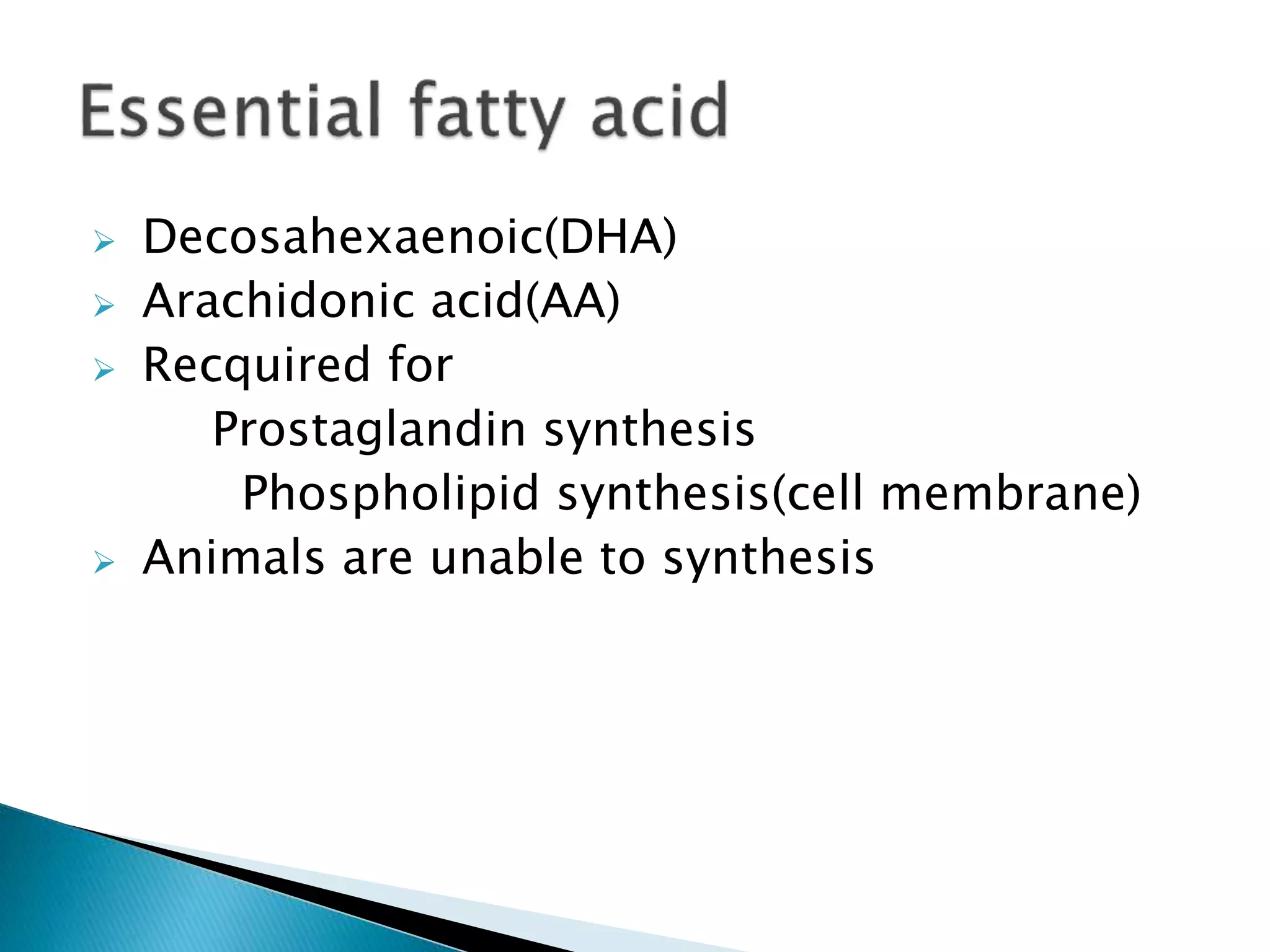Fatty acids | PPT