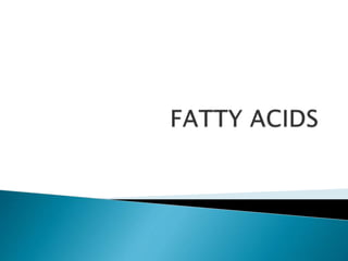 Fatty acids | PPT