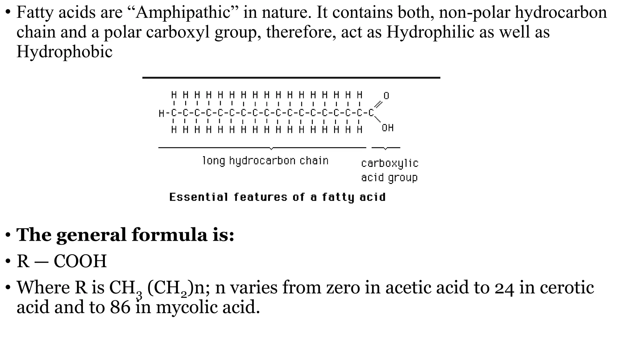 Fattyacids classification, structure and properties | PPTX | Chemistry ...