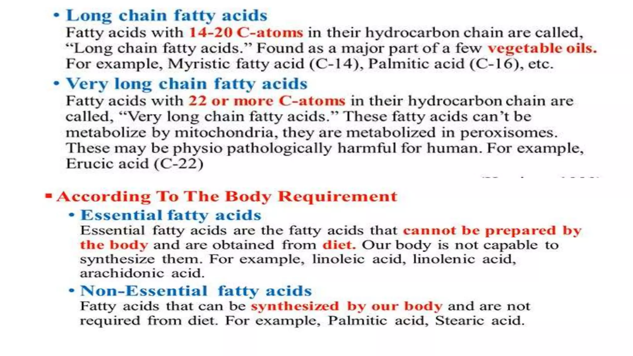 Fattyacids classification, structure and properties | PPTX | Chemistry ...
