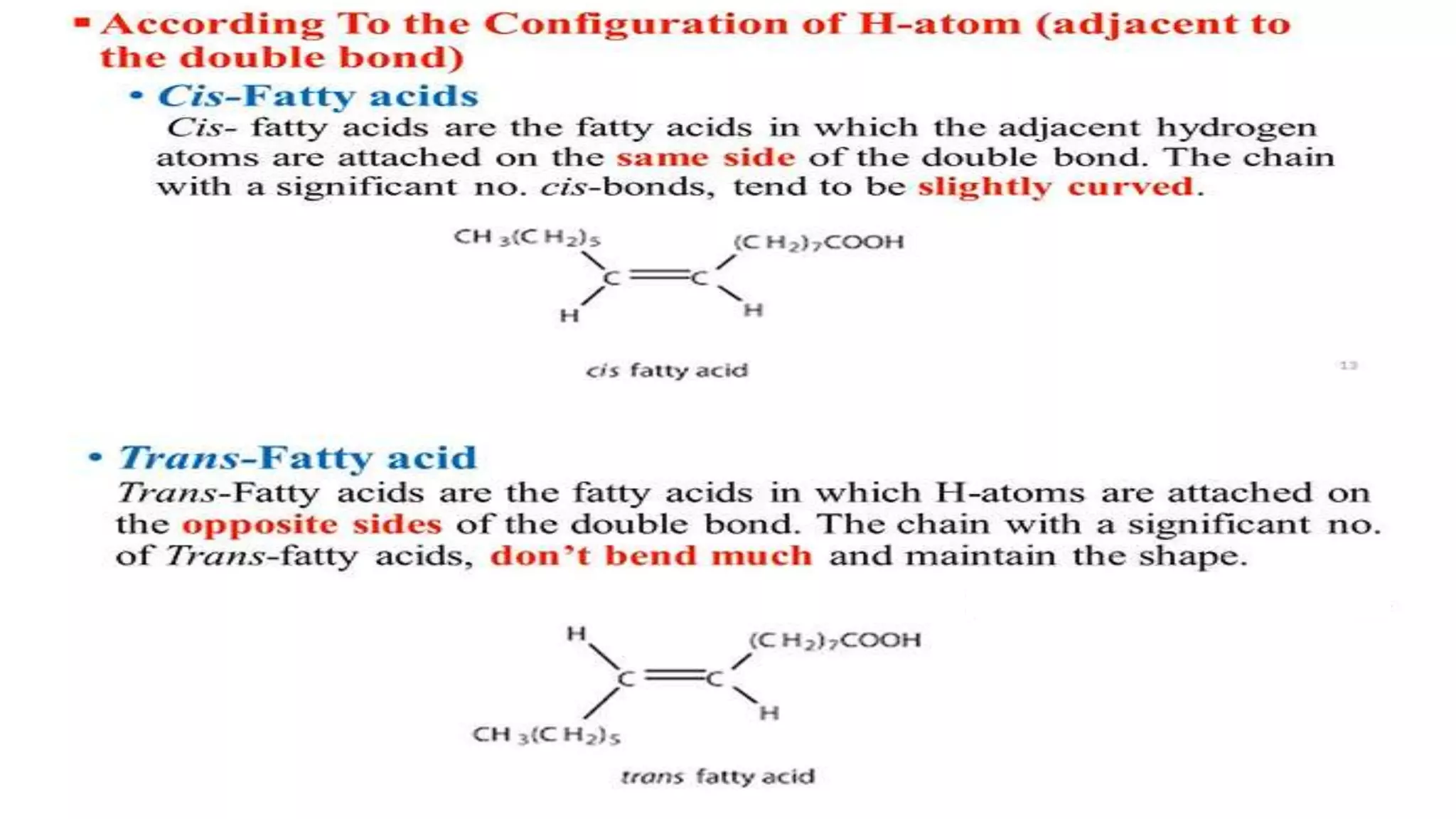 Fattyacids classification, structure and properties | PPTX