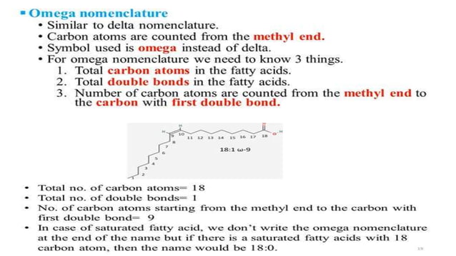 Fattyacids classification, structure and properties | PPTX | Chemistry ...