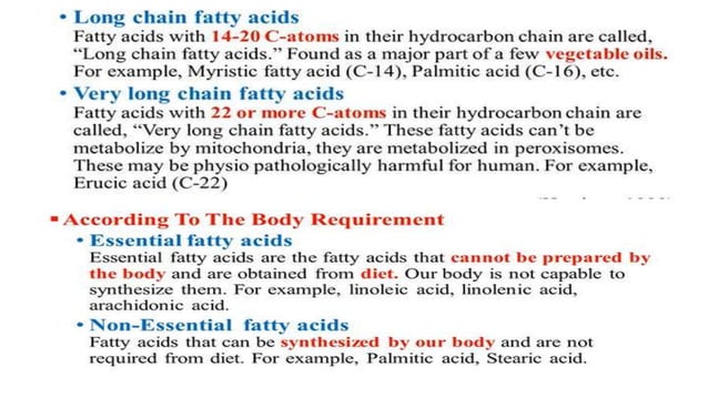 Fattyacids classification, structure and properties | PPTX | Chemistry ...