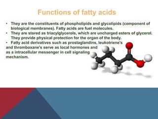 Fatty Acids | PPTX