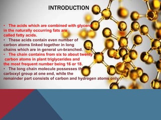 Fatty Acids | PPTX