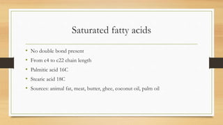 Fatty acids biochemistry post RN nursing | PPTX