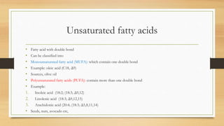 Fatty acids biochemistry post RN nursing | PPTX