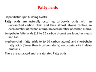 saturated and unsaturated Fatty acids.pptx