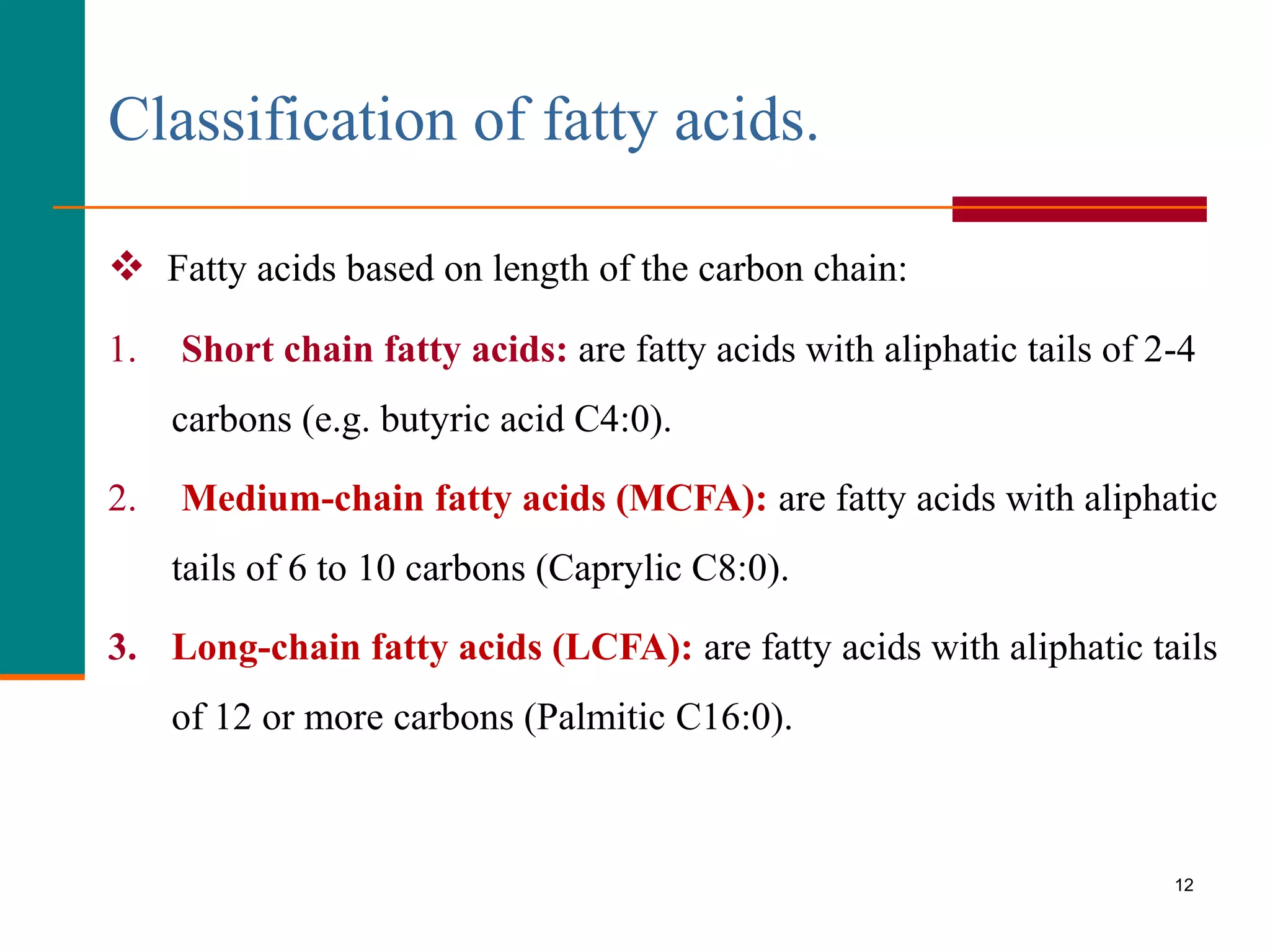 Fatty acids | PPT
