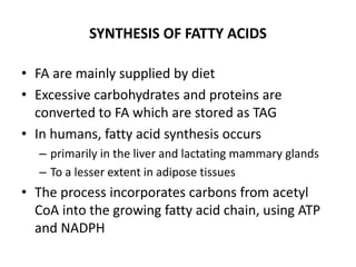 Fatty Acids synthesisand imporatnce.pptx