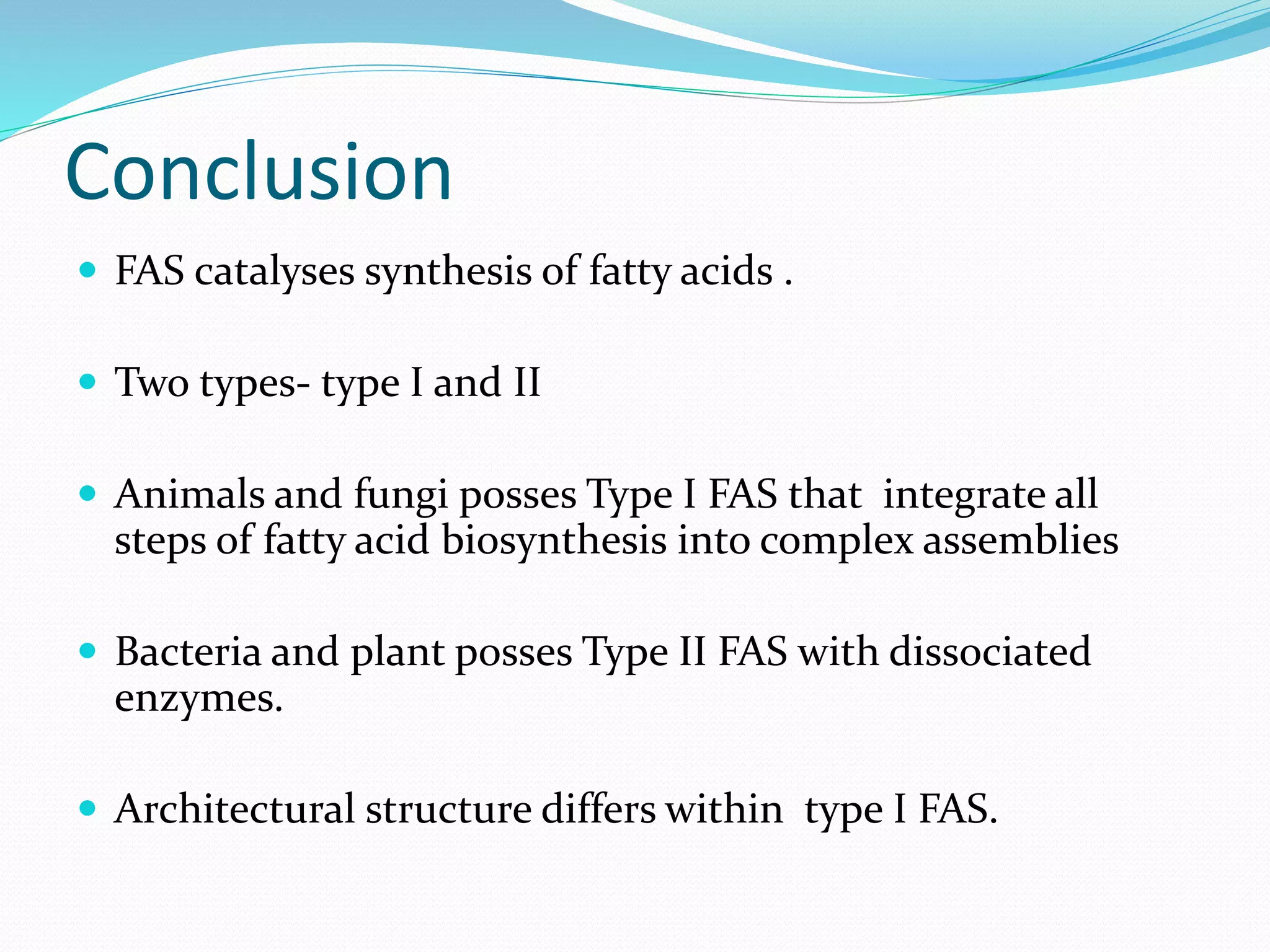 Fatty acid synthase | PPTX