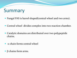 Fatty acid synthase | PPTX