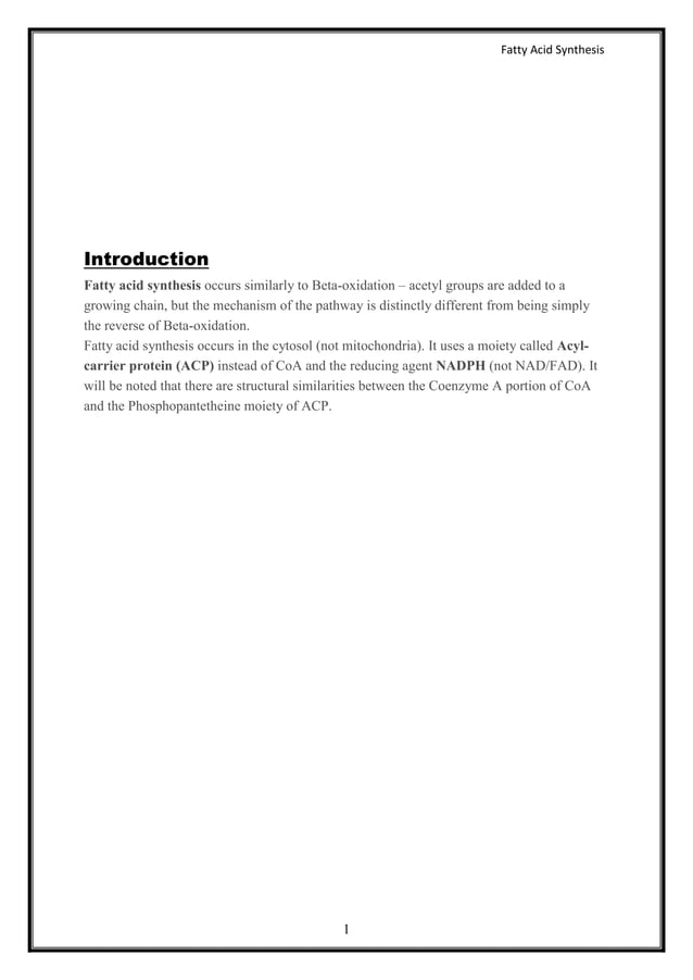 Fatty Acid Synthesis Pdf 2140