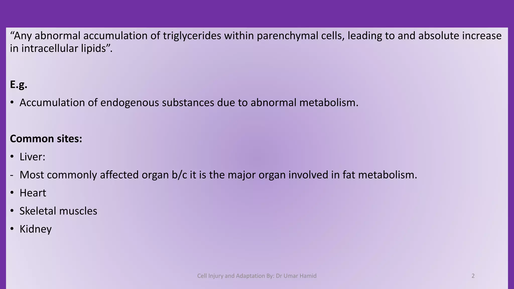 Fatty Changes and Steatosis.pptx