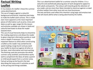 Fatual writing analysis | PPT