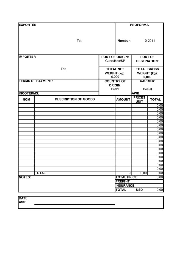 Fatura proforma | PDF