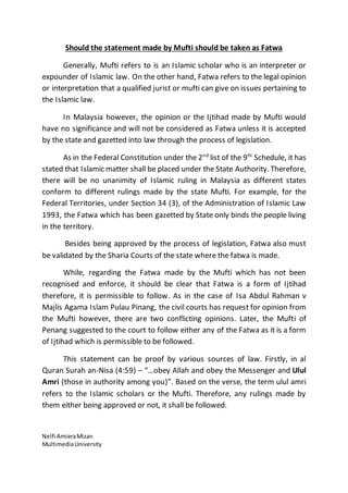 Fatwa | DOCX | Islam | Religion & Spirituality