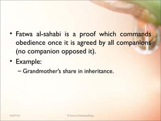 Fatwa sahabi | PPT