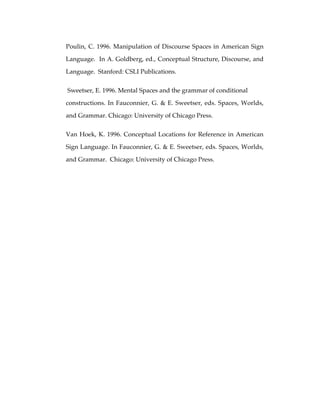 Fauconnier mental spaces | PDF