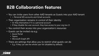 Introduction to Azure AD and Azure AD B2C | PPTX