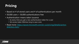 Introduction to Azure AD and Azure AD B2C | PPTX
