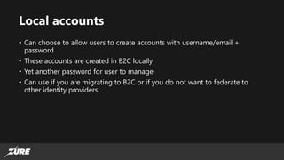 Introduction to Azure AD and Azure AD B2C | PPTX