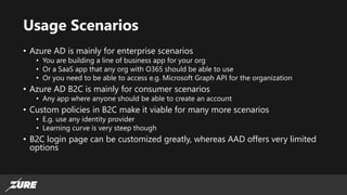 Introduction to Azure AD and Azure AD B2C | PPTX