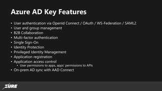 Introduction to Azure AD and Azure AD B2C | PPTX