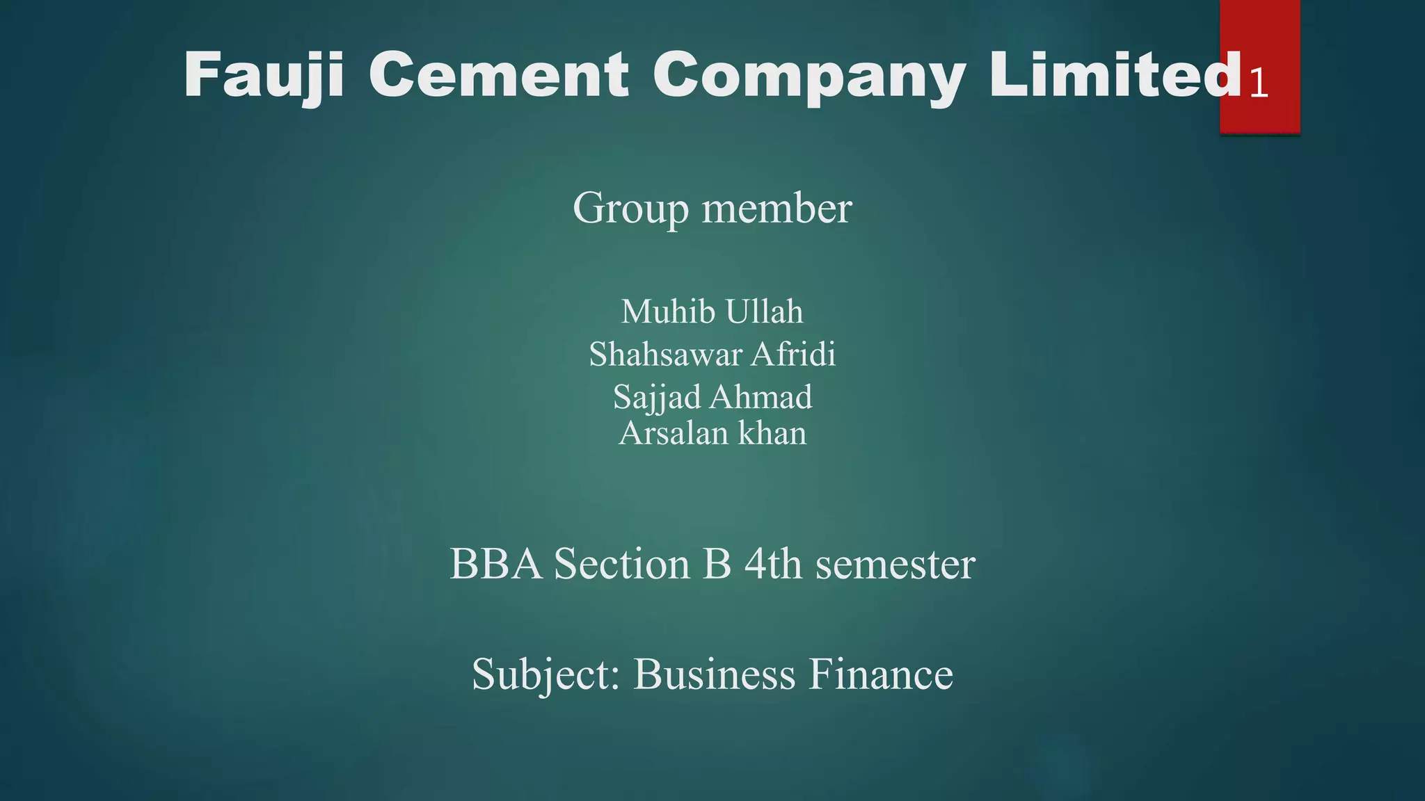 Fauji Cement Company Limited presentation.pptx