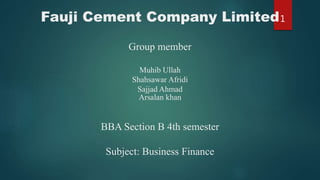 Fauji Cement Company Limited presentation.pptx