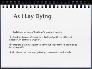 Faulkner Intro | KEY