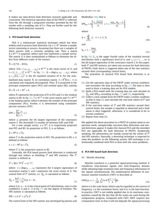 Fault detection of feed water treatment process using PCA-WD with parameter optimization | PDF