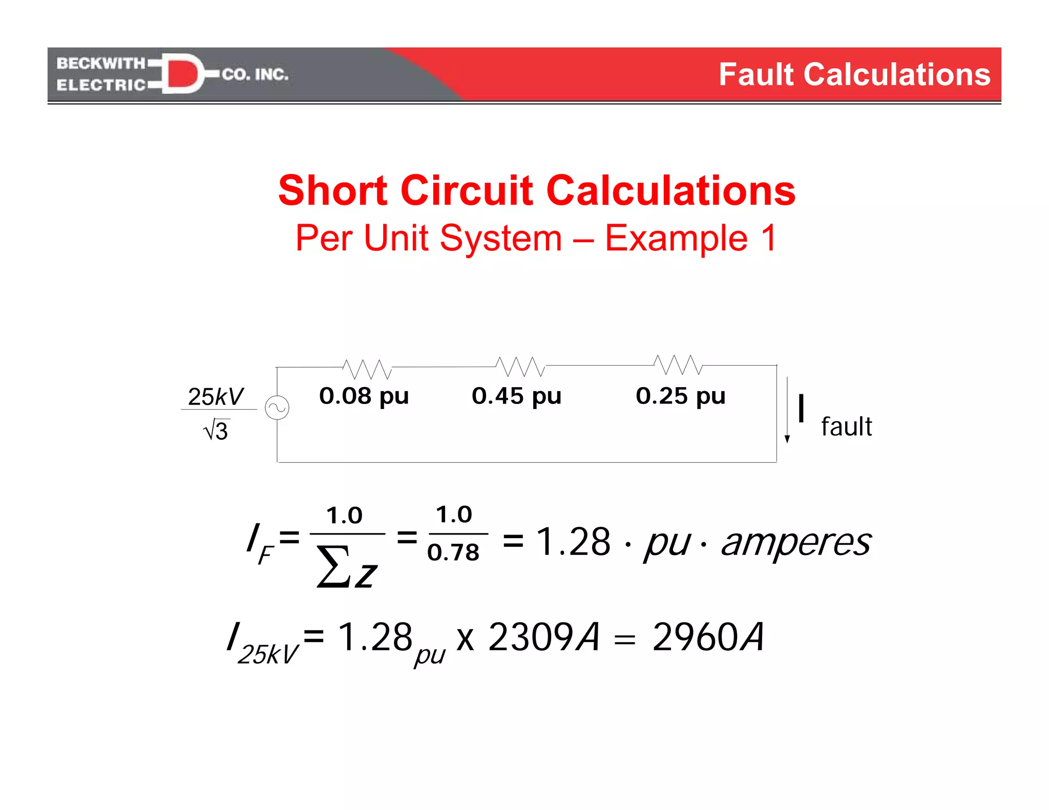 Fault Calculations | PDF