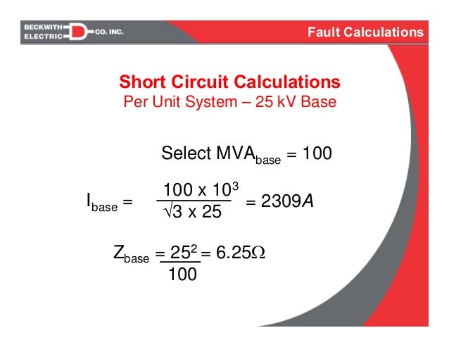 Fault Calculations