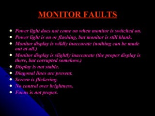 Fault related to various peripherals | PPT | Computer Peripherals ...