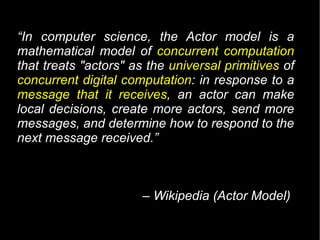 Actors, Fault tolerance and OTP | ODP