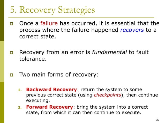 fault-tolerance-slide.ppt | Operating Systems | Computer Software and Applications