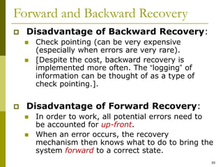 fault-tolerance-slide.ppt | Operating Systems | Computer Software and Applications
