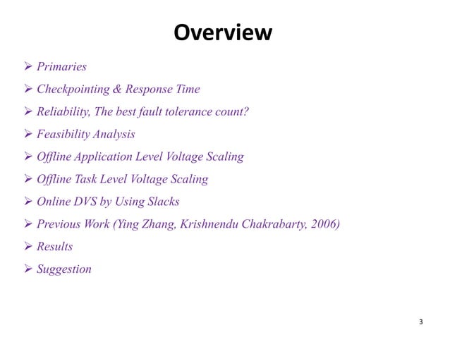 Fault tolerant real-time scheduling | PPT