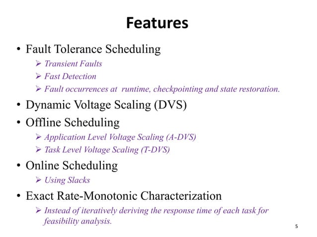 Fault tolerant real-time scheduling | PPT
