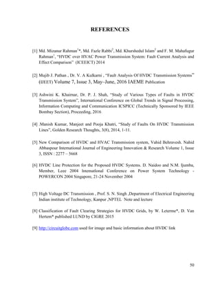 FAULT ANALISIS IN HVDC & HVAC TRANSMISSION LINE | PDF