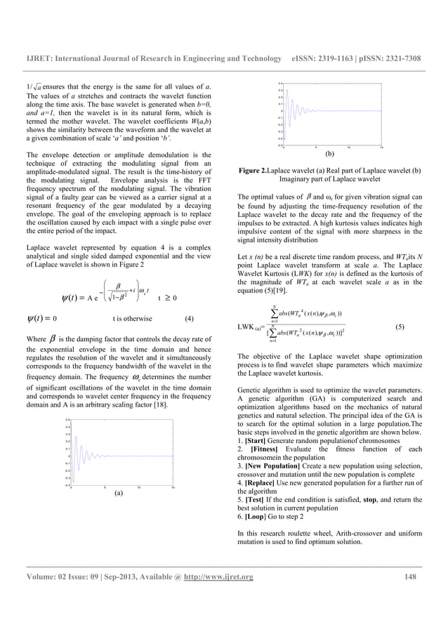 Fault detection and diagnosis ingears using wavelet | PDF