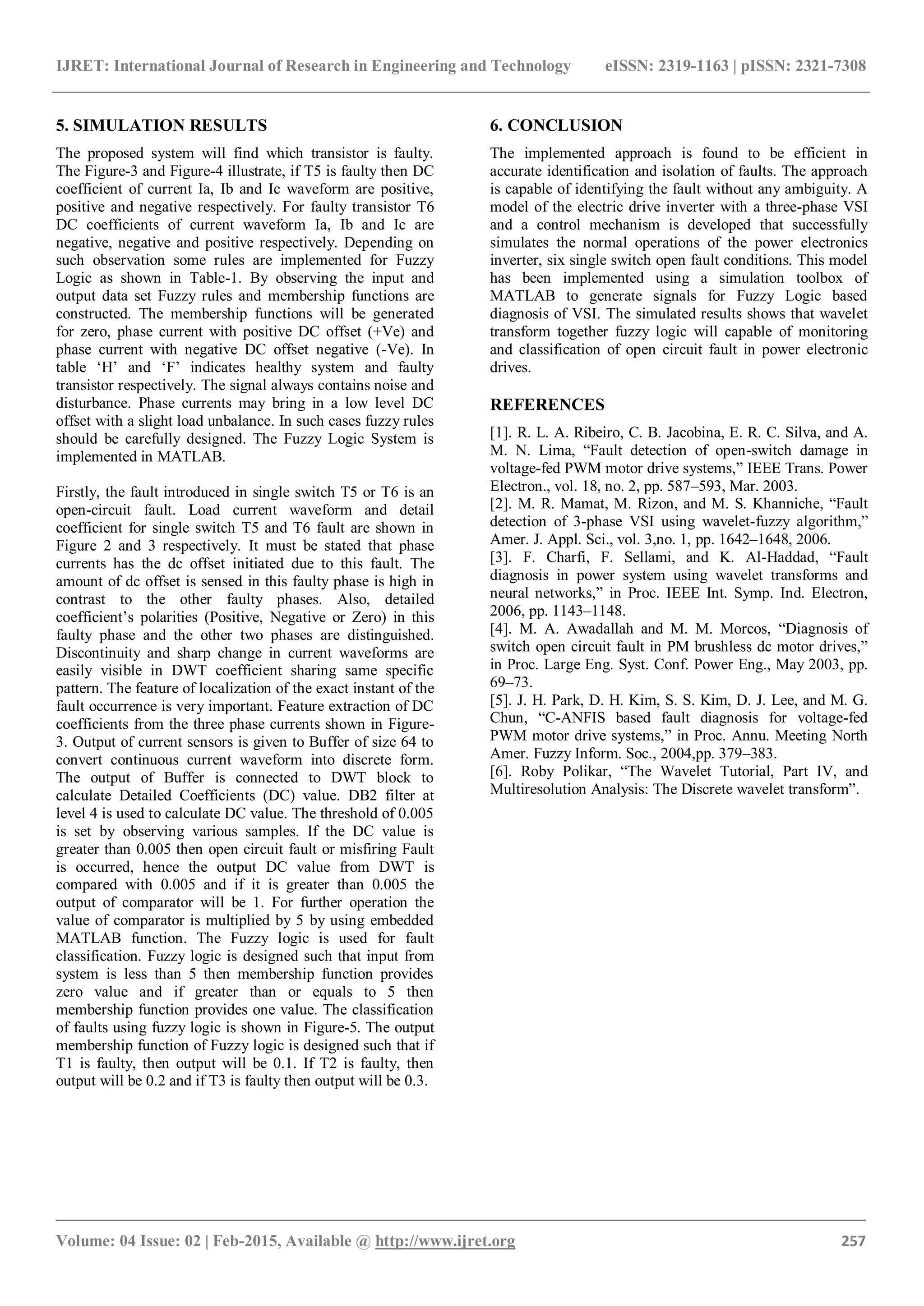 Fault detection and diagnosis of high speed switching devices in power ...