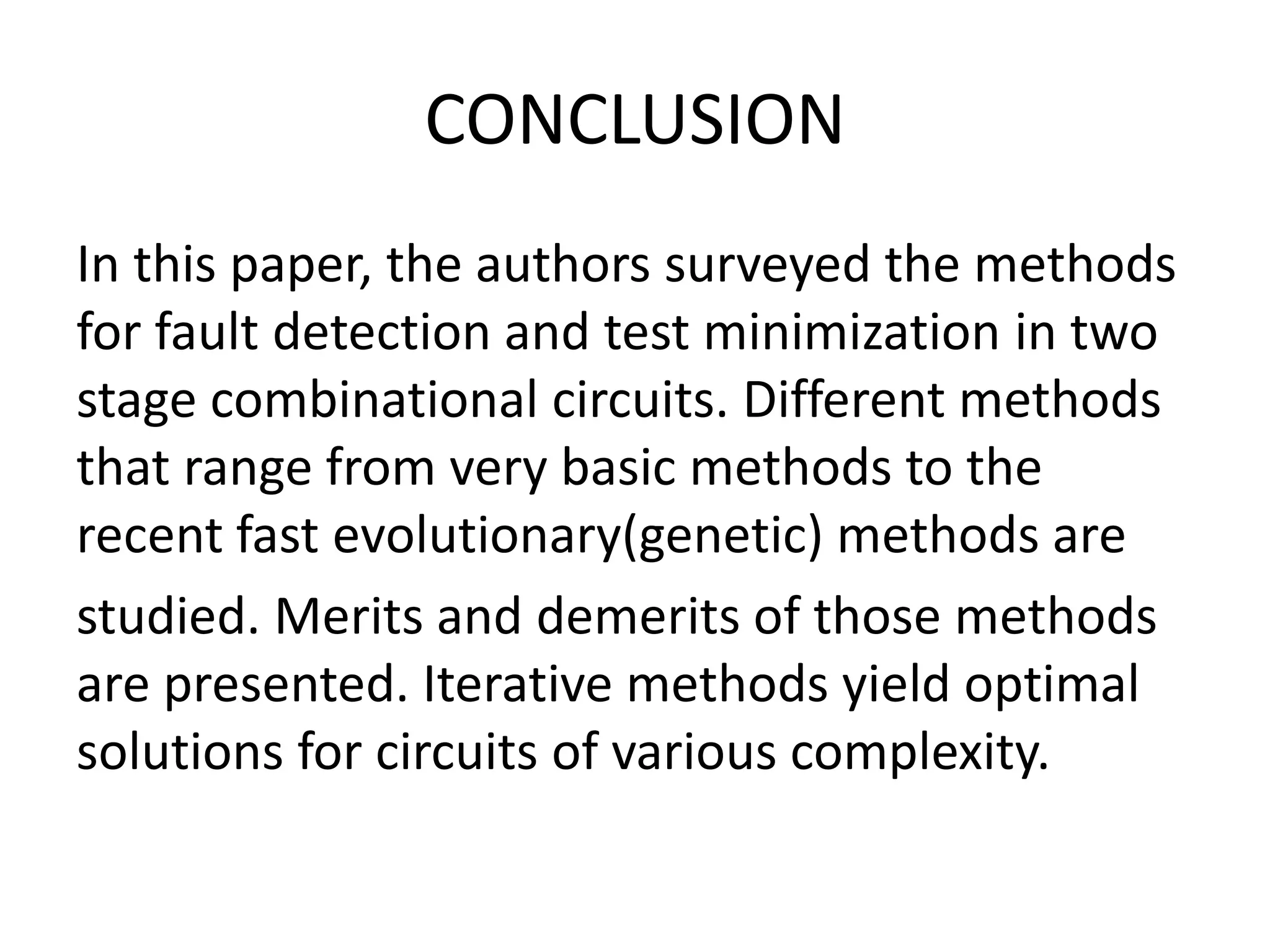Fault Detection And Test Minimization Methods Pptx